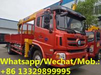 China SINO TRUK WANGPAI 6.3tons-8tons telescopic crane boom mounted on truck for sale, cargo truck with telescopic crane boom for sale