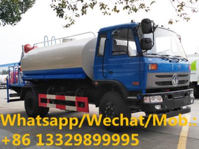 China Dongfeng 145 170hp 10cbm water tanker truck with mist cannon for dust suppression， HOT SALE! water spraying vehicle for sale