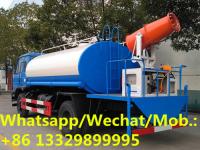 China Dongfeng 145 170hp 10cbm water tanker truck with mist cannon for dust suppression， HOT SALE! water spraying vehicle for sale