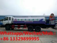 China HOT SALE! Dongfeng 6*4 LHD 20CBM water tanker truck with 50m/60m/80m/100m/120m mist cannon for dust suppression, for sale