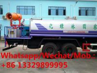 China HOT SALE! Dongfeng 6*4 LHD 20CBM water tanker truck with 50m/60m/80m/100m/120m mist cannon for dust suppression, for sale