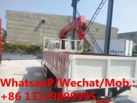 China HOT SALE! JMC single row 116hp diesel 2tons telescopic crane boom mounted on truck,competitive price truck with crane for sale