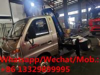 China Customized BEIQI HEIBAO gasoline engine 2tons knuckle crane boom mounted on truck for sale, folded truck with crane for sale