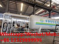 China Factory sale best price 5tons mobile skid lpg gas station with double lpg gas dispenser for domestic gas cylinders for sale