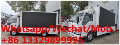 China HOT SALE!  high quality and competitive price ISUZU P6 mobile LED advertising truck, ISUZU LED screen car for sale for sale
