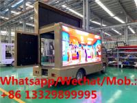 China ISUZU brand diesel 3 Sides P5 Mobile Billboard Truck Outdoor Digital LED TV Truck for sale, best price mobile LED truck for sale