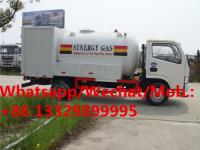 China dongfeng 2tons mobile cooking gas filling truck 5500l for Nigeria,lpg gas refilling truck for domestic gas cylinders for sale