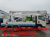 China Customized SINO TRUK HOWO RHD 14m overhead working platform truck for sale, hydraulic aerial working truck, bucket truck for sale