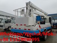 China Customized SINO TRUK HOWO RHD 14m overhead working platform truck for sale, hydraulic aerial working truck, bucket truck for sale