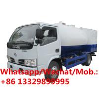 China New dongfeng 5000L propane delivery 5cbm lpg filling mini mobile gas refueling truck for domestic gas cylinders for sale for sale
