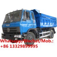 China good quality and best price 6 wheels 8t garbage dumper truck with hydraulic cover for sale, dongfeng 170hp dump tipper for sale