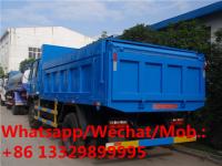 China good quality and best price 6 wheels 8t garbage dumper truck with hydraulic cover for sale, dongfeng 170hp dump tipper for sale