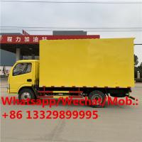 China HOT SALE! high quality and good price diesel dongfeng 3T-5T VAN BOX BODY TRUCK, cargo van transported vehicle for sale