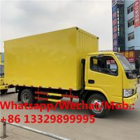 China HOT SALE! high quality and good price diesel dongfeng 3T-5T VAN BOX BODY TRUCK, cargo van transported vehicle for sale