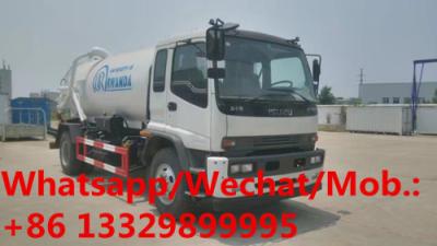 China Best quality ISUZU 10cbm Vacuum Sewage tanker truck japanese sewage suction truck for sale,Isuzu sludge tanker truck for sale