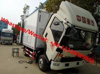 China customized SINO TRUK HOWO 4*2 RHD smaller day old chicks transported vehicle for KENYA, baby goose/ducks delivery truck for sale