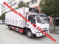 China new manufactured ISUZU 700P 4*2 190hp day old chick transported truck for sale, poultry refrigerated truck for baby duck for sale