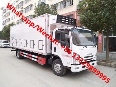 China new manufactured ISUZU 700P 4*2 190hp day old chick transported truck for sale, poultry refrigerated truck for baby duck for sale
