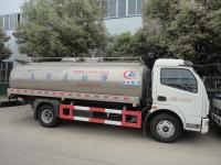 China factory sale best price dongfeng 8,000L milk truck for sale, hot sale stainless steel food grade liquid tank truck for sale
