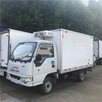 China Factory direct sale JAC LHD mini gasoline Frozen Food Transport Van Truck, refrigerated minivan vehicle for sale for sale