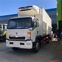 China SINO TRUK HOWO 10 Tons Cooling Van Truck Light Duty Refrigerator Trucks for sale, HOWO frozen food transported van truck for sale