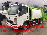 China HOT SALE! CLW brand SINO TRUK HOWO 5CBM garbage compactor truck, customized CLW refuse garbage trucks for sale for sale