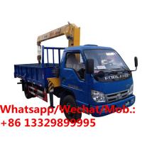 China Foton 5ton dump truck with crane Tipper truck mounted 2t crane for sale! Best price forland dump tipper truck with crane for sale