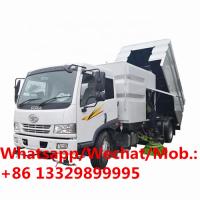 China Customzied FAW RHD road cleaning sweeper truck for sale, HOT SALE! cheaper price street sweeping and washing vehicle for sale