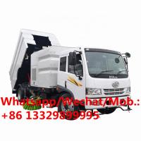 China Customzied FAW RHD road cleaning sweeper truck for sale, HOT SALE! cheaper price street sweeping and washing vehicle for sale