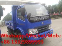 China new cheaper price foton brand diesel 3-4tons dump tipper truck for sale,foton stone and coal transported tipper truck for sale