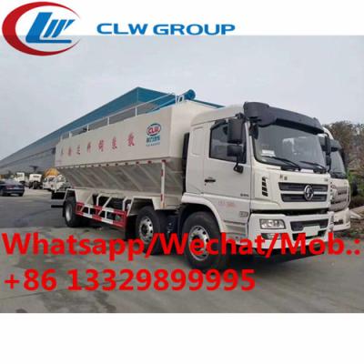 China SHACMAN brand 245hp 30cbm 15tons farm-oriented livestock poultry feed transported truck for sale, bulk feed truck for sale