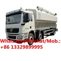 China SHACMAN brand 245hp 30cbm 15tons farm-oriented livestock poultry feed transported truck for sale, bulk feed truck for sale