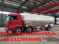 China SHACMAN brand 245hp 30cbm 15tons farm-oriented livestock poultry feed transported truck for sale, bulk feed truck for sale