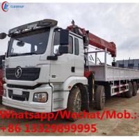 China customized SHACMAN 10t cargo truck with telescopic crane boom for sale, Cheaper price 10T telescopic truck mounted crane for sale