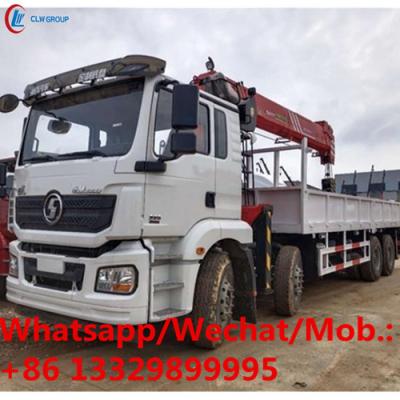 China customized SHACMAN 10t cargo truck with telescopic crane boom for sale, Cheaper price 10T telescopic truck mounted crane for sale