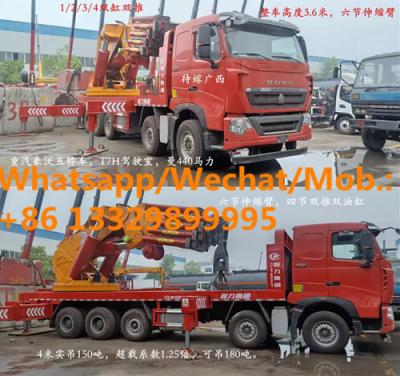 China Sinotruk howo Heavy duty top quality Imported hydraulic arm 50 to 200tons truck crane for sale, mobile crane truck for sale