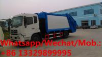 China high quality and best price dongfeng 10cbm-14cbm garbage compactor truck for sale, for sale
