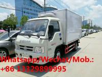 China new cheapest forland gasoline refrigerated truck for sale,forland reefer van truck for transported frozen fish and meat for sale