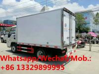 China new cheapest forland gasoline refrigerated truck for sale,forland reefer van truck for transported frozen fish and meat for sale