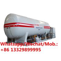 China high quality and best price skid lpg gas refilling station with double scales for sale, skid lpg tanker with scale for sale