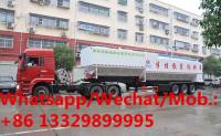 China customized factory sale best price 55cbm bulk feed container semitrailer for sale, farm feed pellet trailer for sale for sale