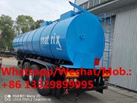 China new cheaper price asphalt tanker transported semitrailer for sale, Wholesale good price bitumen tanker semitrailer for sale