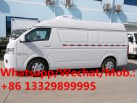 China mini gasoline foton view van refrigerator car/refrigerated van car/enclosed van refrigerator car for sale 1-2tons for sale