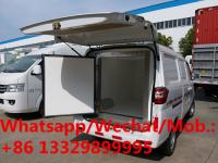 China mini gasoline foton view van refrigerator car/refrigerated van car/enclosed van refrigerator car for sale 1-2tons for sale