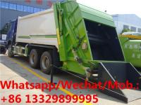 China new manufactured best price HOWO 16-20cbm garbage compactor truck for sale, good refuse wastes collecting vehicle for sale