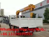 China High quality and best price SINO TRUK 3.5TONS cargo truck with crane for sale, cheaper price mobile truck with crane for sale