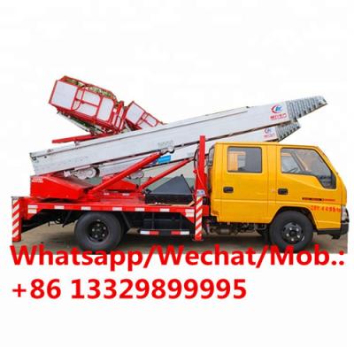 China customized 28m aerial working ladder vehicle for sale, Best price JMC brand new 28m moving-house aerial ladder truck for sale