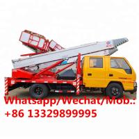 China customized 28m aerial working ladder vehicle for sale, Best price JMC brand new 28m moving-house aerial ladder truck for sale