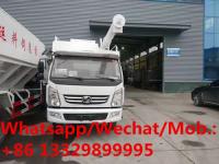 China new best price YUEJIN 130hp diesel 12cbm 5-6tons bulk feed transported vehicle, farm-oriented feed pellet tanker truck for sale
