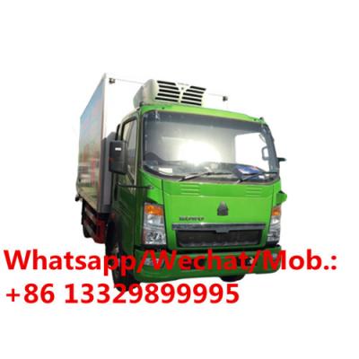 China Cheaper price brand new HOWO diesel refrigerated van truck for sale, HOT SALE! higher quality HOWO cold van truck for sale